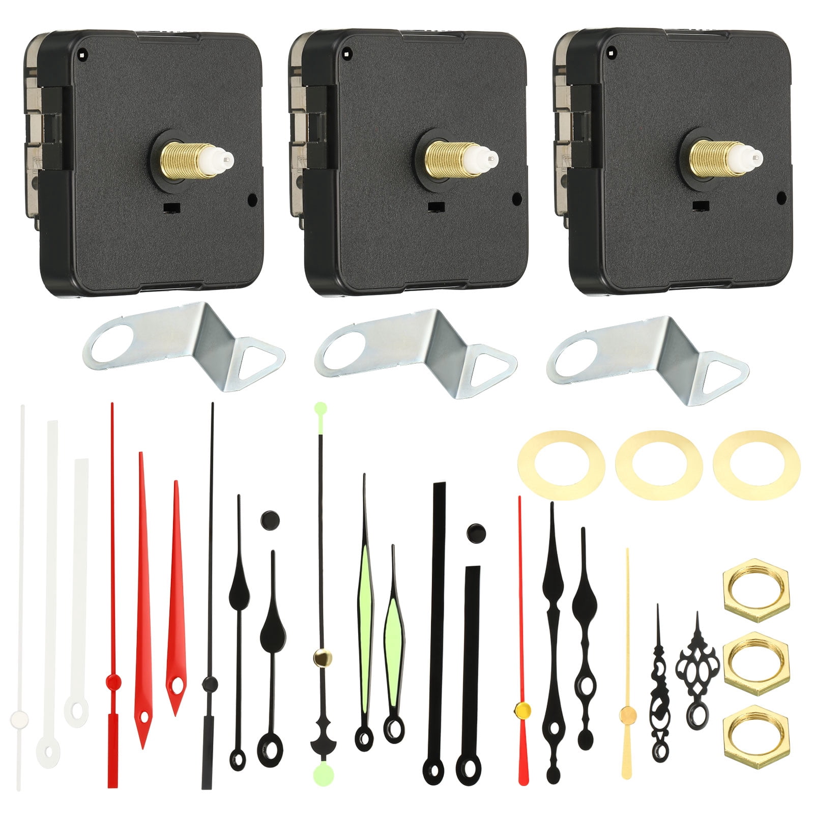 Clock Mechanism Replacement, 3Set Quartz Clock Mechanism DIY Wall Clock ...