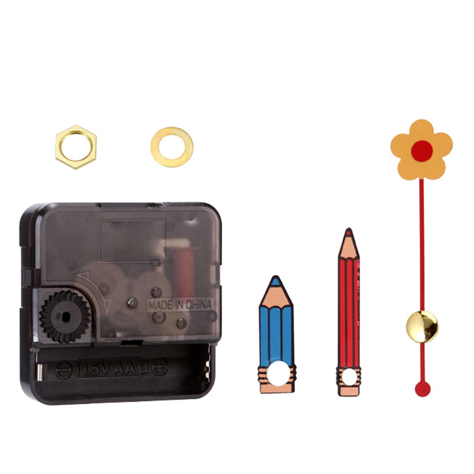 Clock Mechanism with Long Shaft for Handmade Clock Enthusiasts Quartzs ...