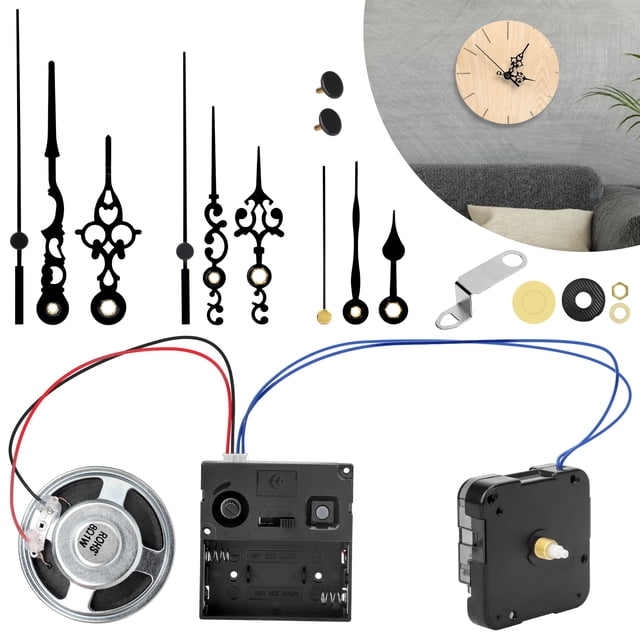 Clock Movement Mechanism Kit, TSV Battery Operated Chime Clock Motor ...