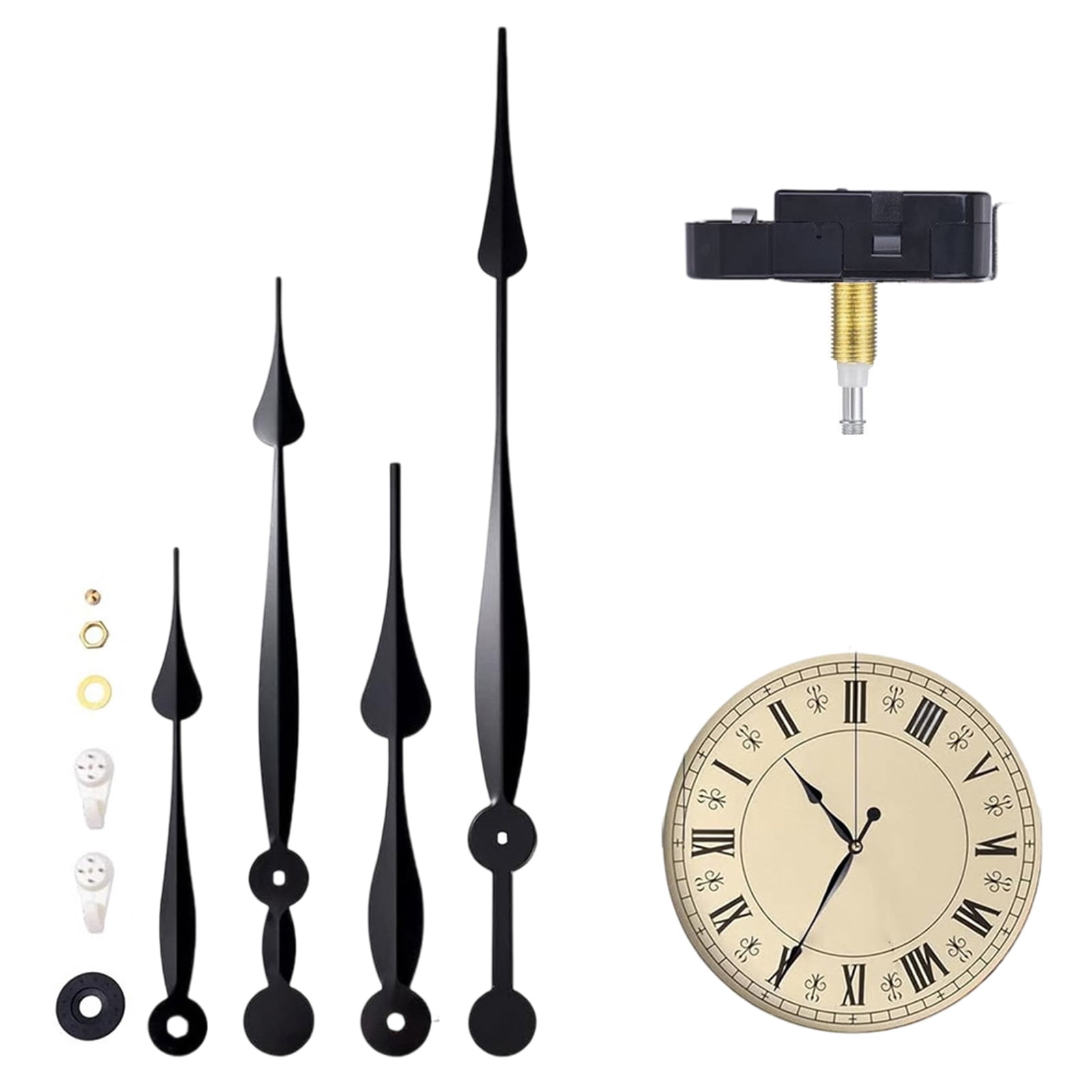 Clock Movement Set Long Shaft Mechanism Clock Movement for Large Wall ...