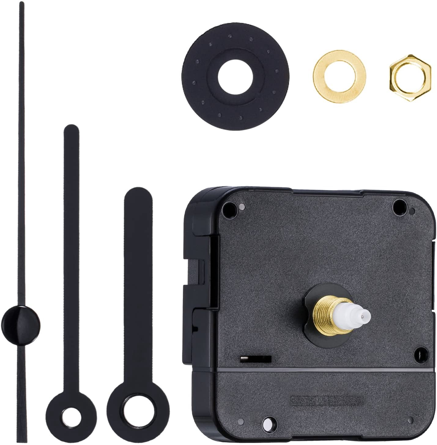 Clock Movement with Short Hands, 4/25 Inch Maximum Dial Thickness, 3/5 ...