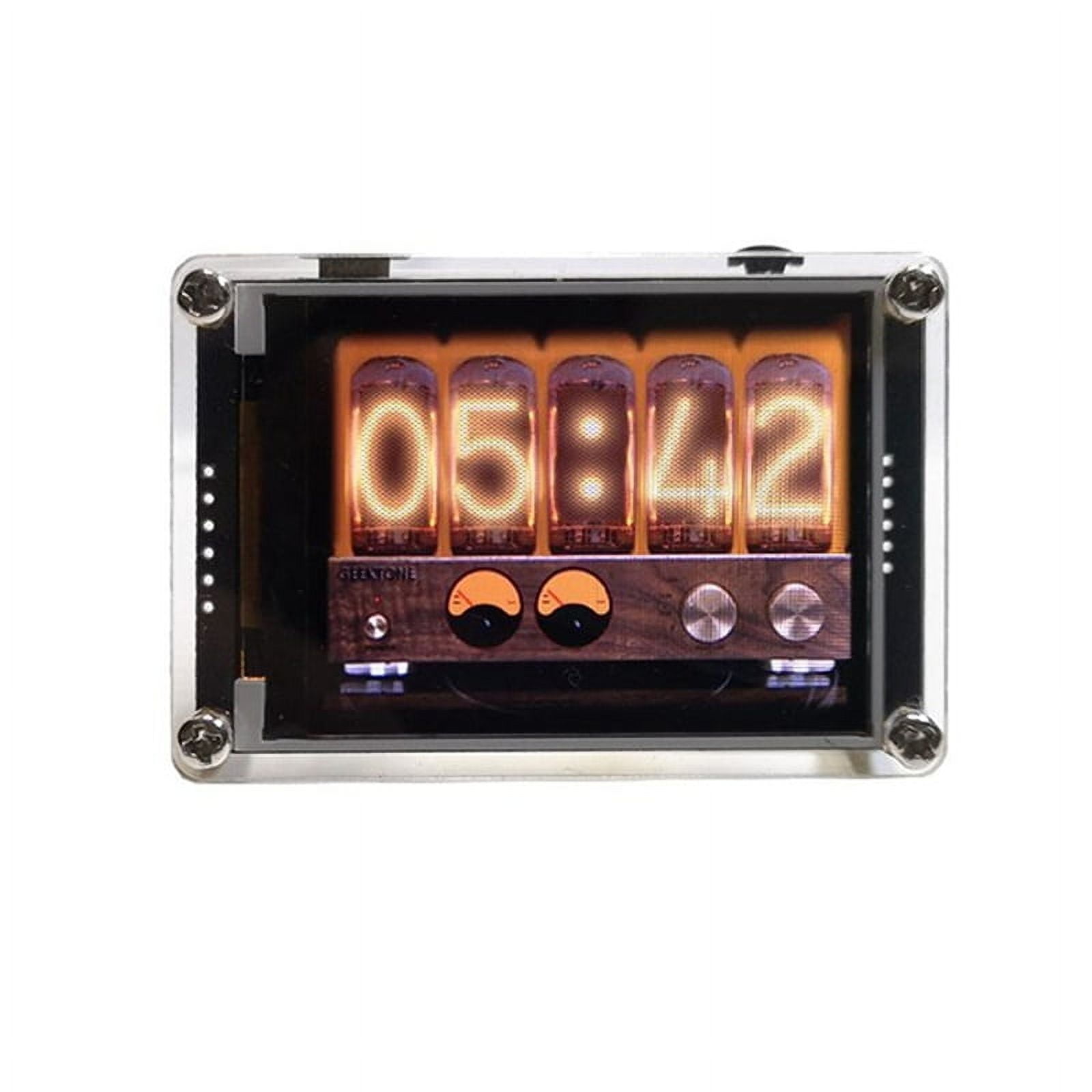 Clock Music Spectrum VU Meter 2.4 Inch Analog Display Voice Control ...