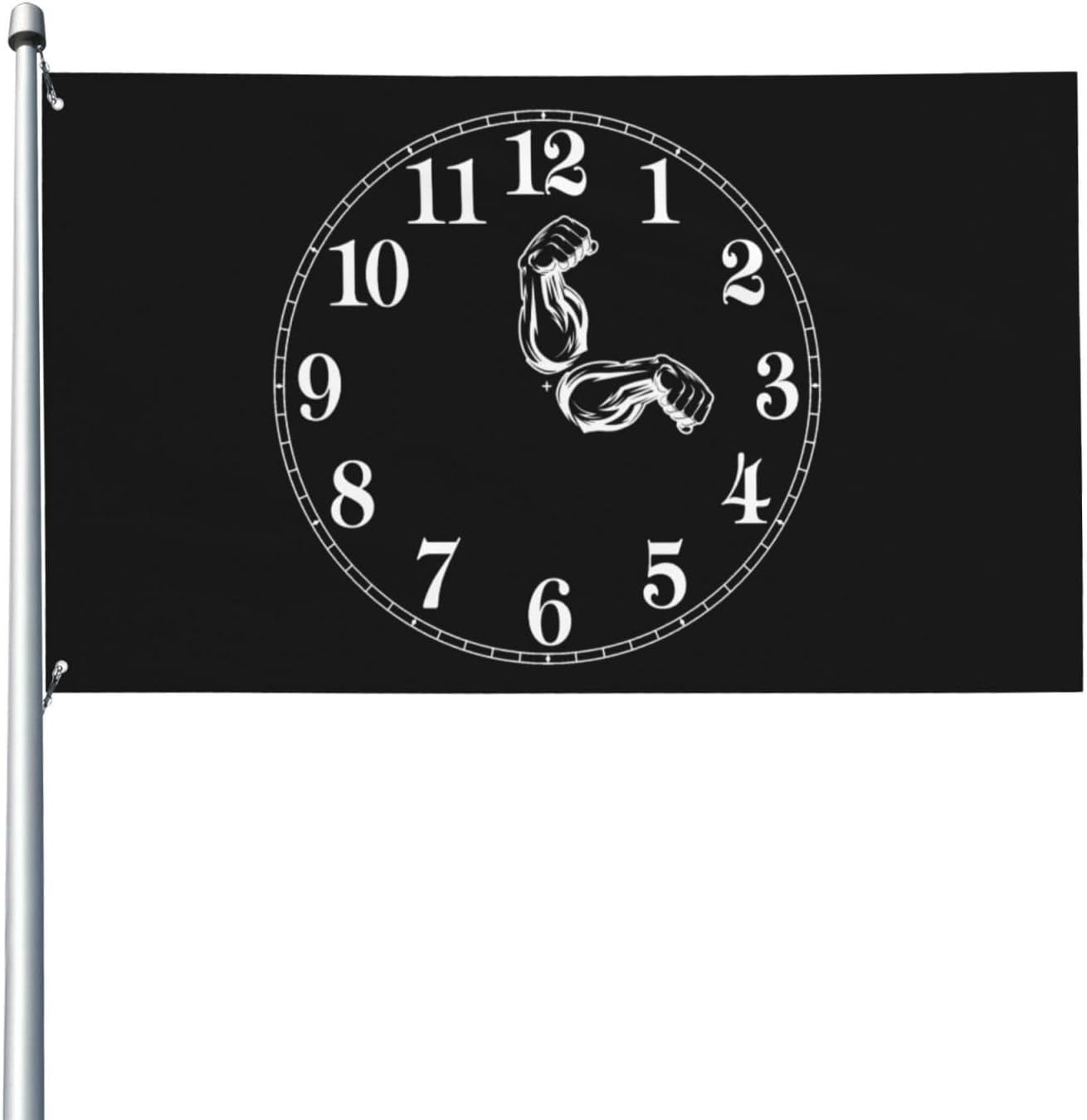 Clock Number Flag Banner Flags Garden Flag Home House Flags Parade Flag ...
