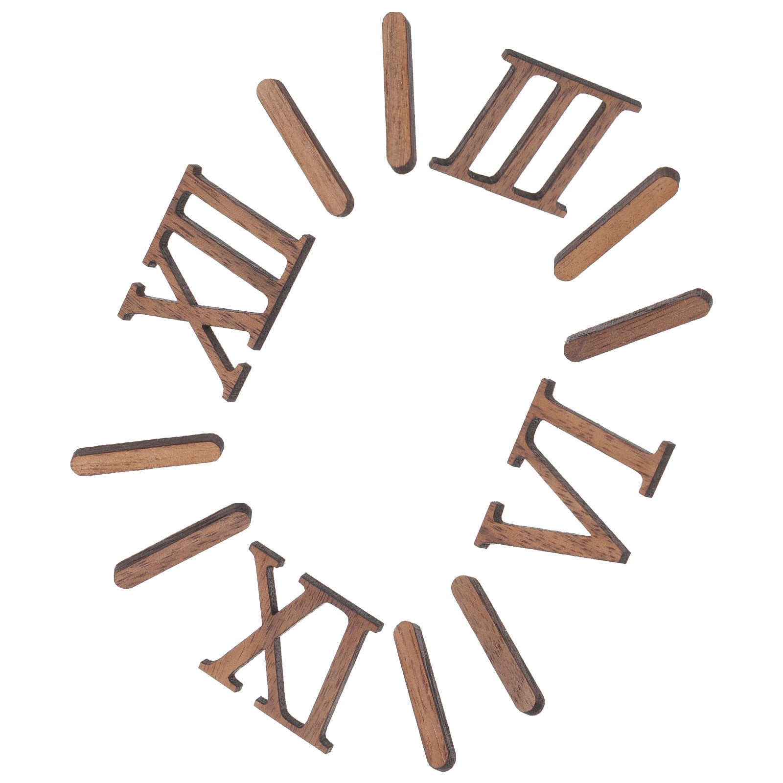 SOPOTUTU Clock Face Replacement Numbers Roman Numeral Clock Wood 1 Set ...