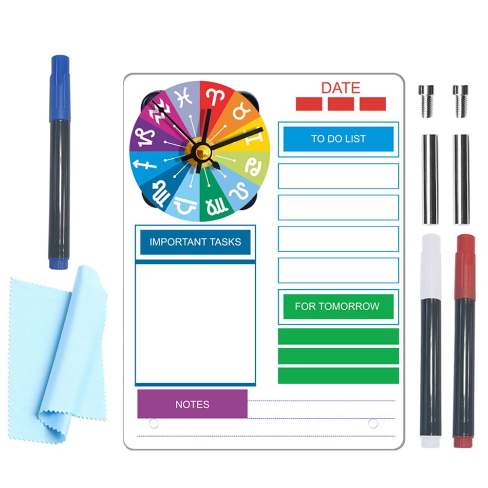 Clock Planning Board Calendar Magnetic Whiteboard Home Decor for ...