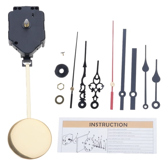 Clock Repair Parts Quartz Pendulum Clock Movement Kit Replacement with ...