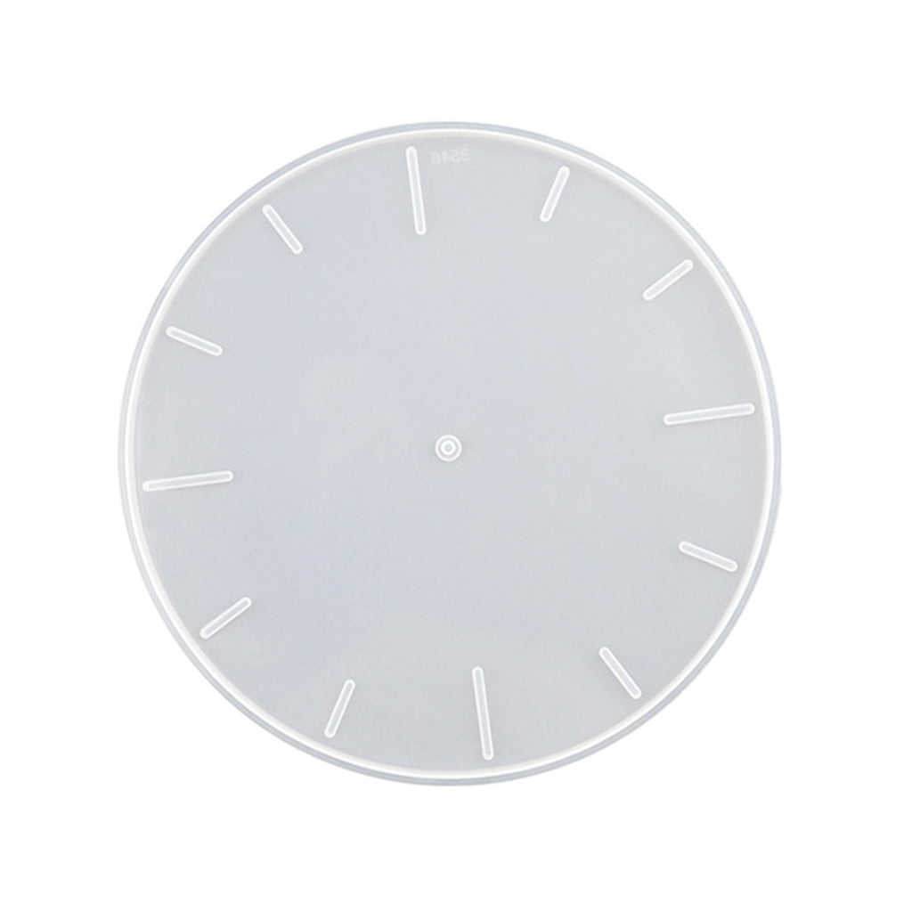 Clock Resin Molds Number Clock Silicone Mold Round Epoxy Resin Casting ...