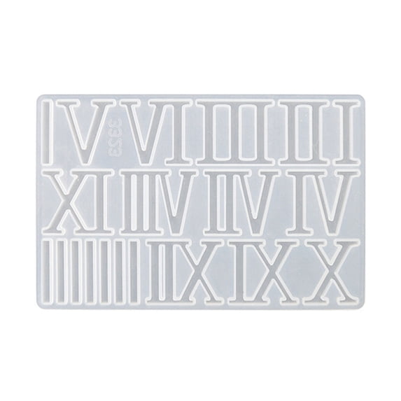Clock Roman Arabic Numeral Mold Silicone Epoxy Resin Pendant Mold for ...