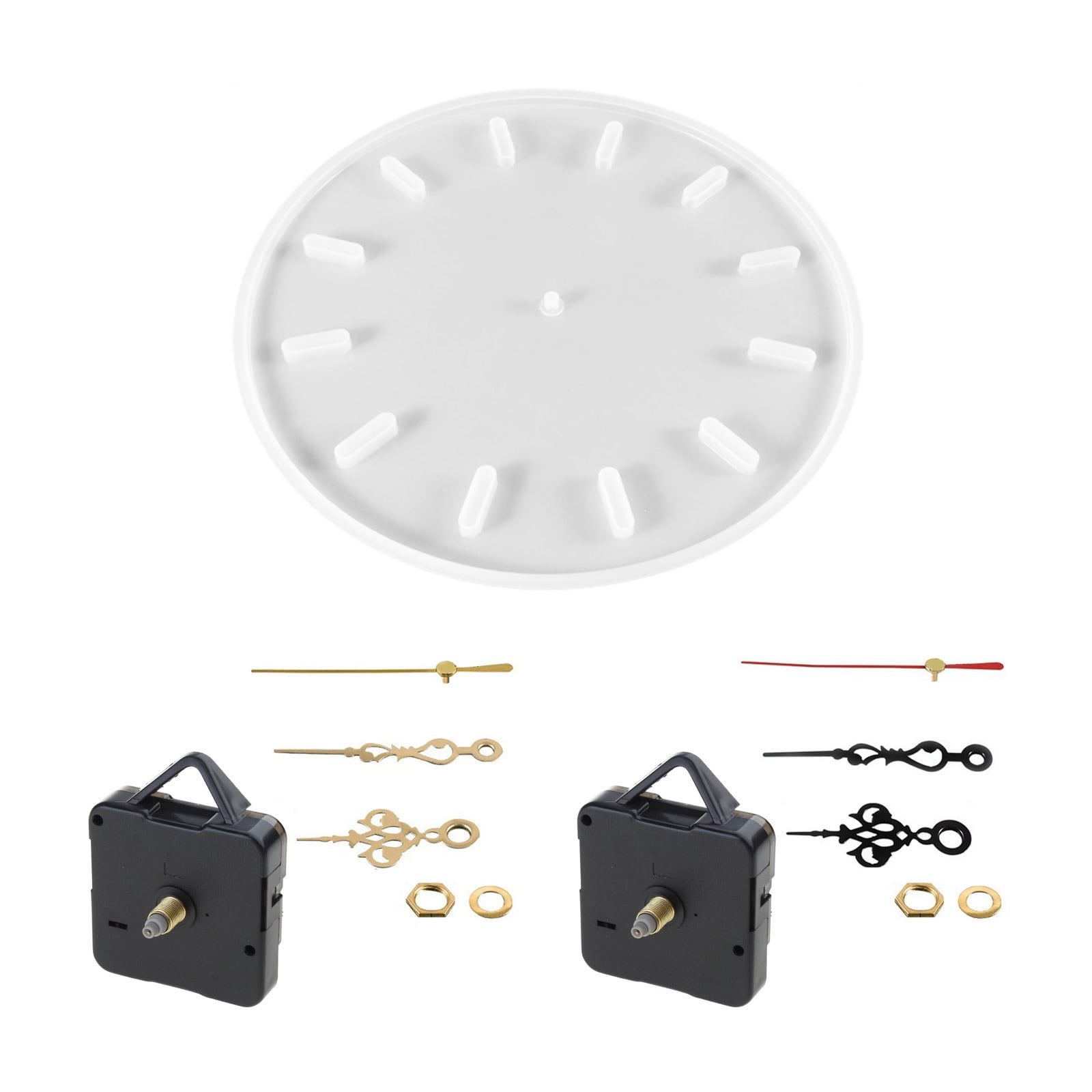 Clock Silicone Mold Round Clock Mold Wall Decorative Resin Epoxy Mold ...
