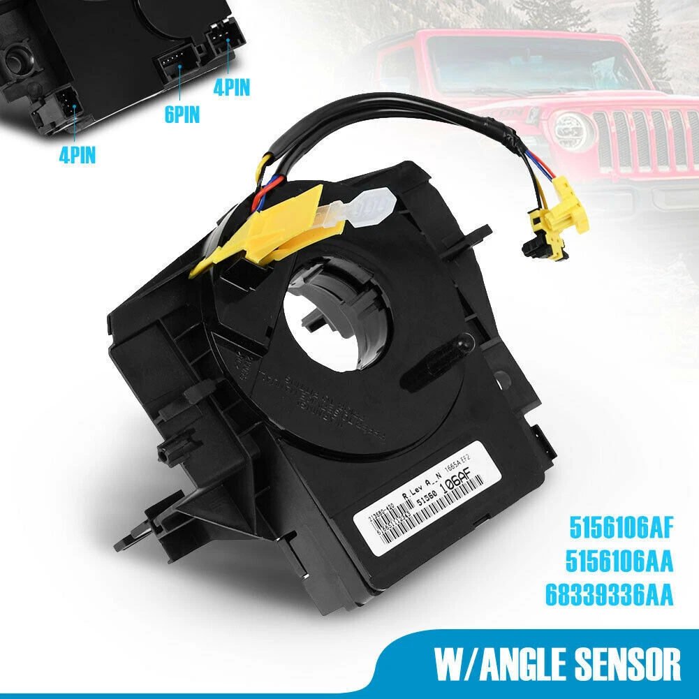 Clock Spring For Jeep Wrangler JK Chrysler Dodge 2007-2018 With Angle ...