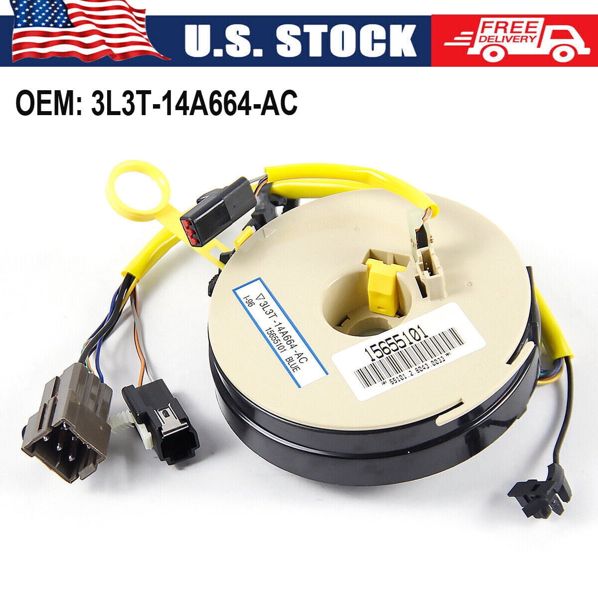 Clock Spring Spiral Cable Fits for 1999-2004 Ford F-150 F-250 F-350 ...