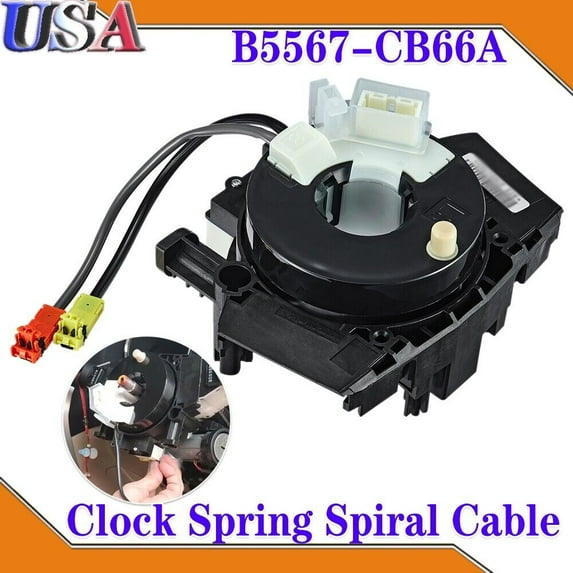 Clock Spring Spiral Cable For Nissan Versa Murano Rogue B5567-CB66A ...