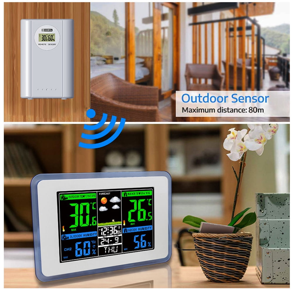 Clock,Temperature Tester Clock Temperature Display Indoor/ Station ...