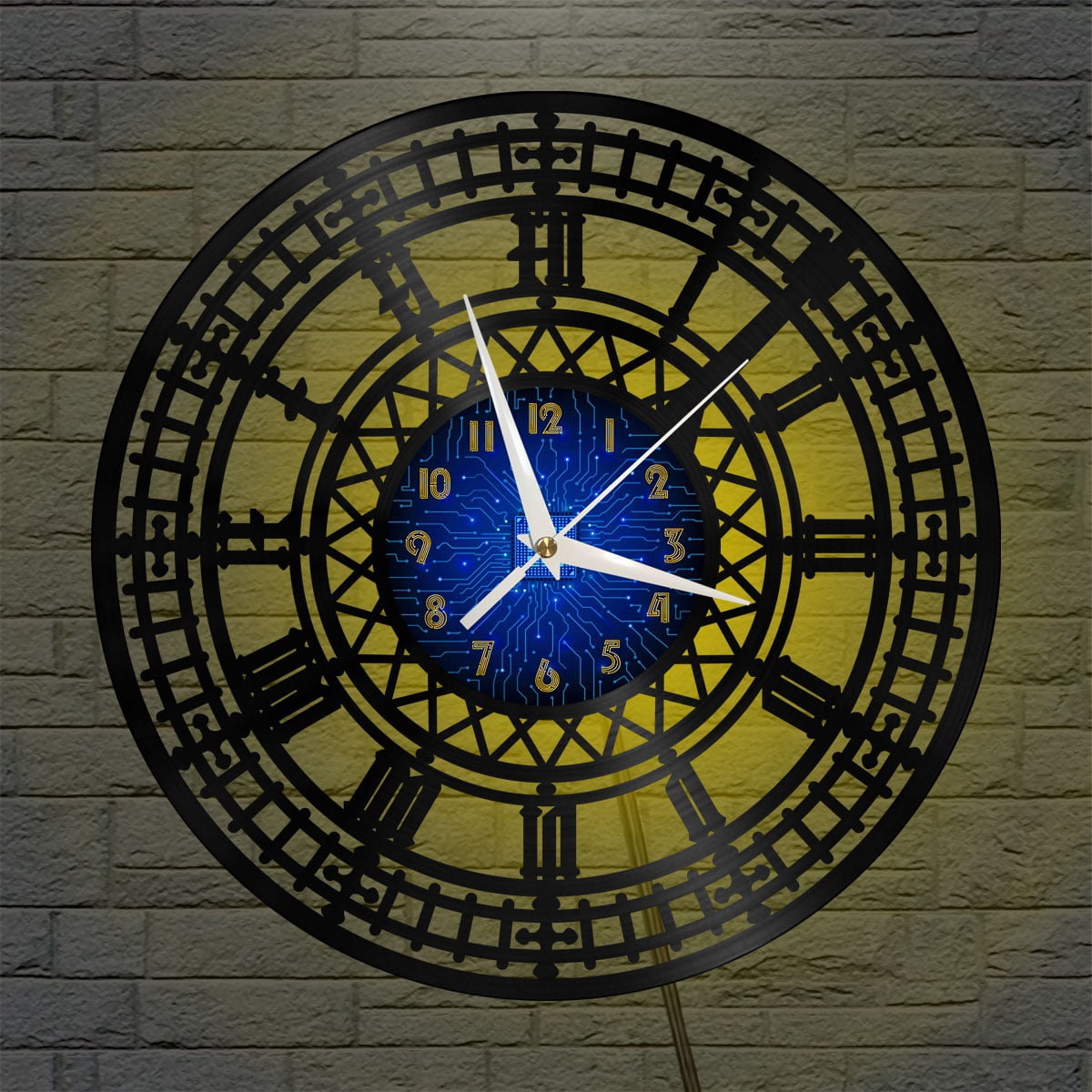 Clock Tower 12 Inch Vinyl Record Wall Clock - Silent, Creative, and ...