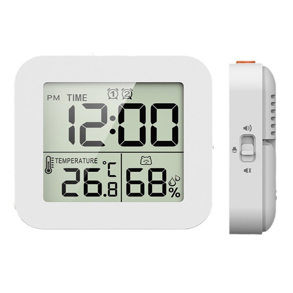 Clock,Two Of Alarms Of Alarms Clock Meter Clock Two Meter Temprature ...