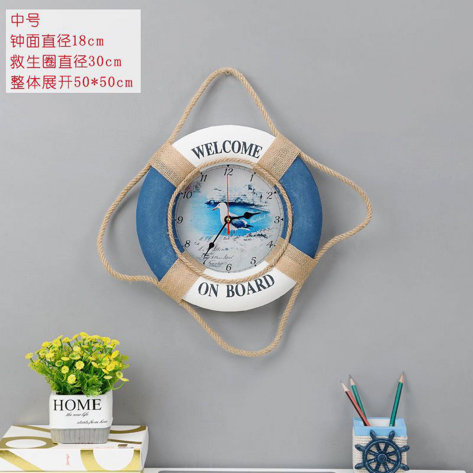 Clock Wall Clock Living Room Clock Household Clock Mute Internet ...
