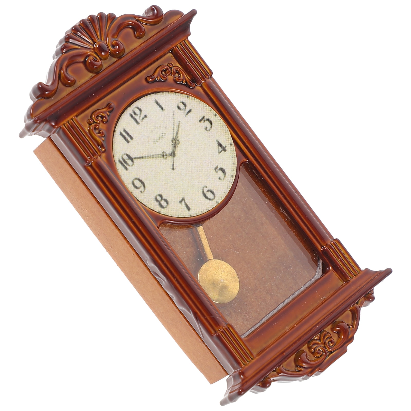 Clock Wall Vintage Wall Clock Mini Grandfather Clock 6.00X3.40X1.50CM ...