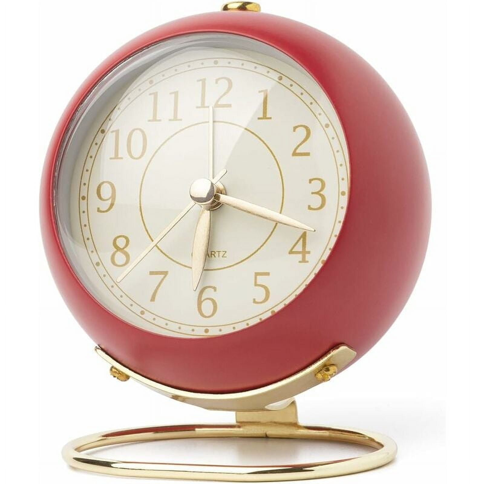 Clock with Night Illumination Trendy Vintage Design, Battery Operated ...