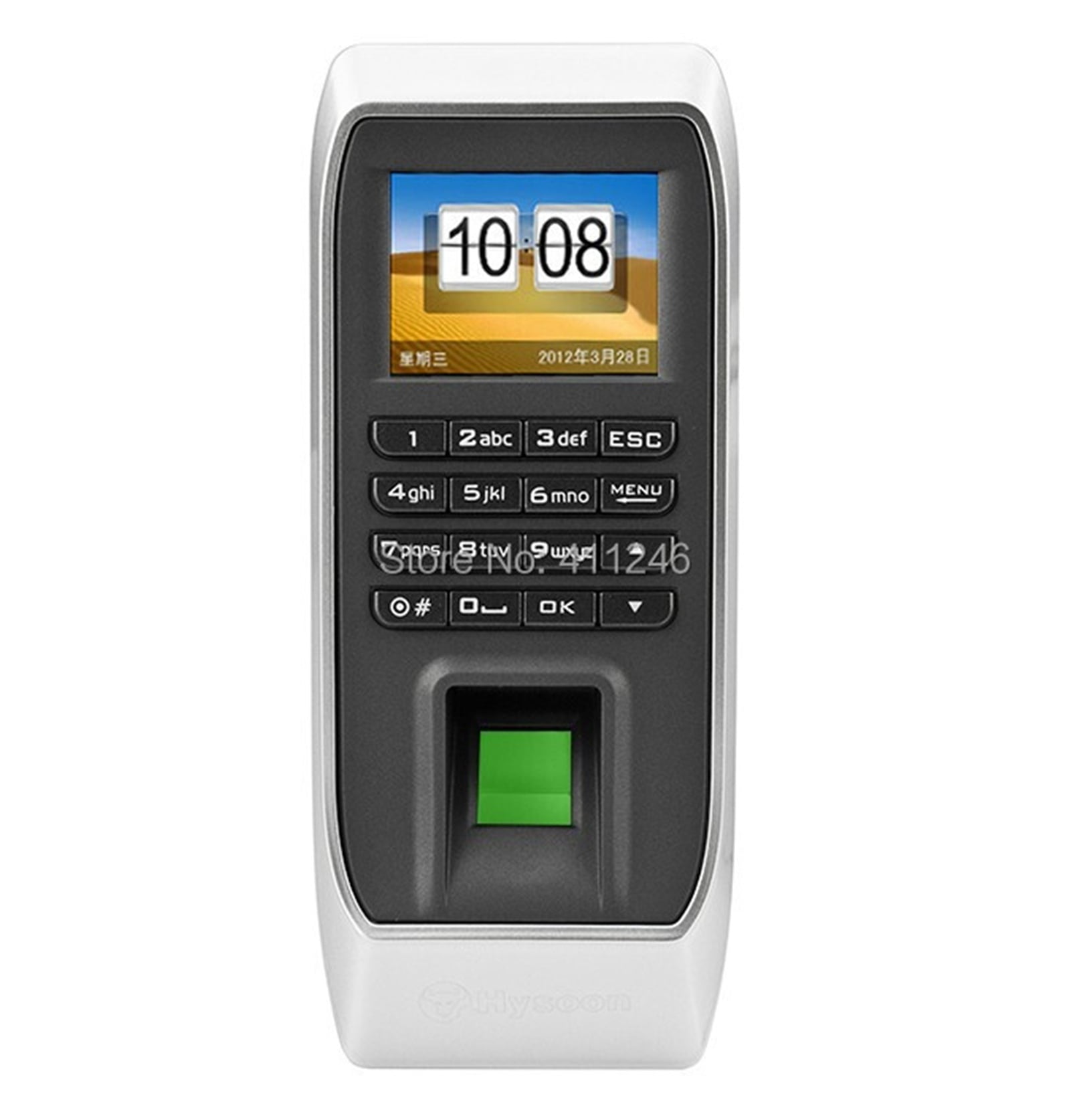 Clocking in Machine, Biometric Fingerprint Punch Usb Time Clock English ...