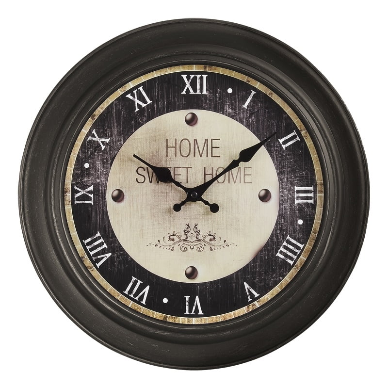 Clocks - 16" Round - Wall Clock - Antique Brown - Transitional ...