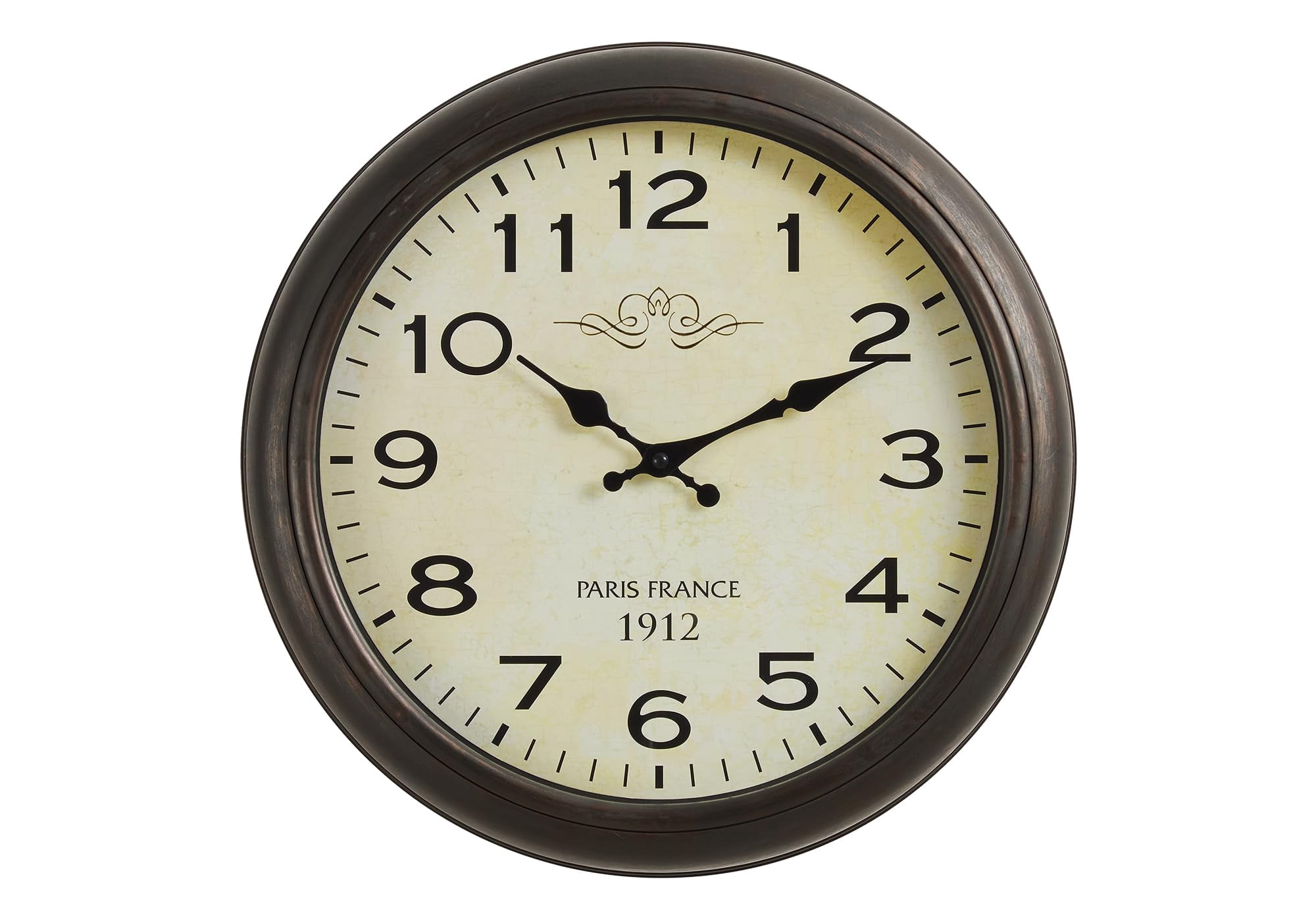 Clocks - 16" Round - Wall Clock - Antique Brown - Transitional ...