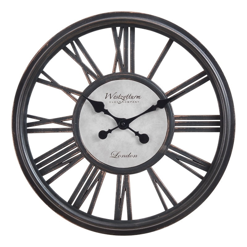 Clocks - 18" Round - Wall Clock - Antique Black - Transitional ...