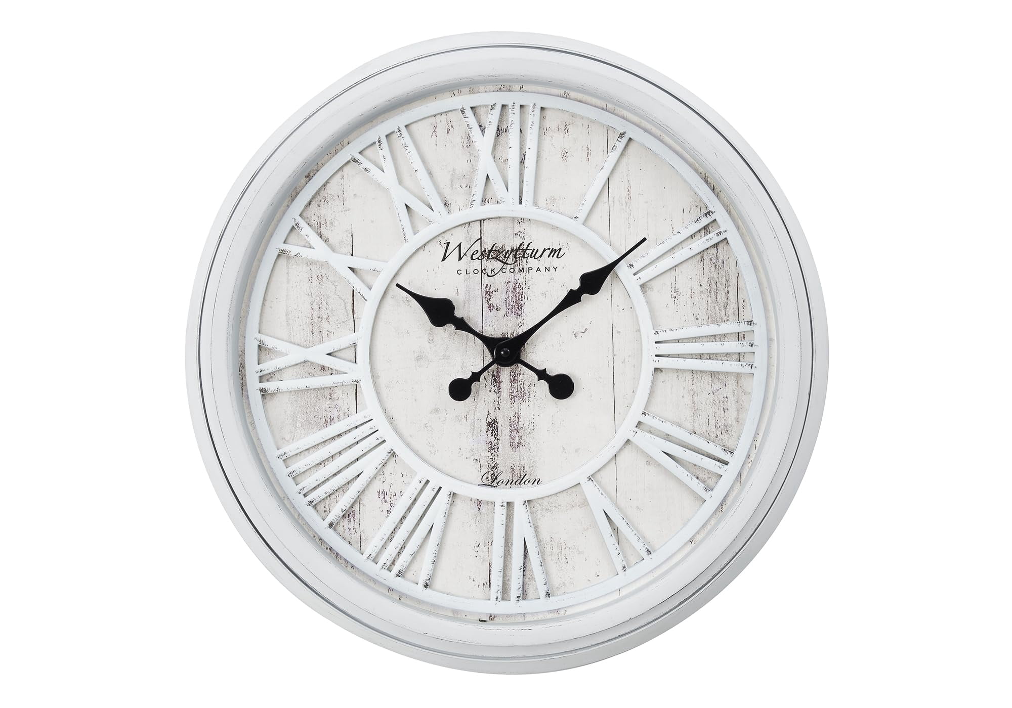 Clocks - 20" Round - Wall Clock - Gray - Transitional - Walmart.com