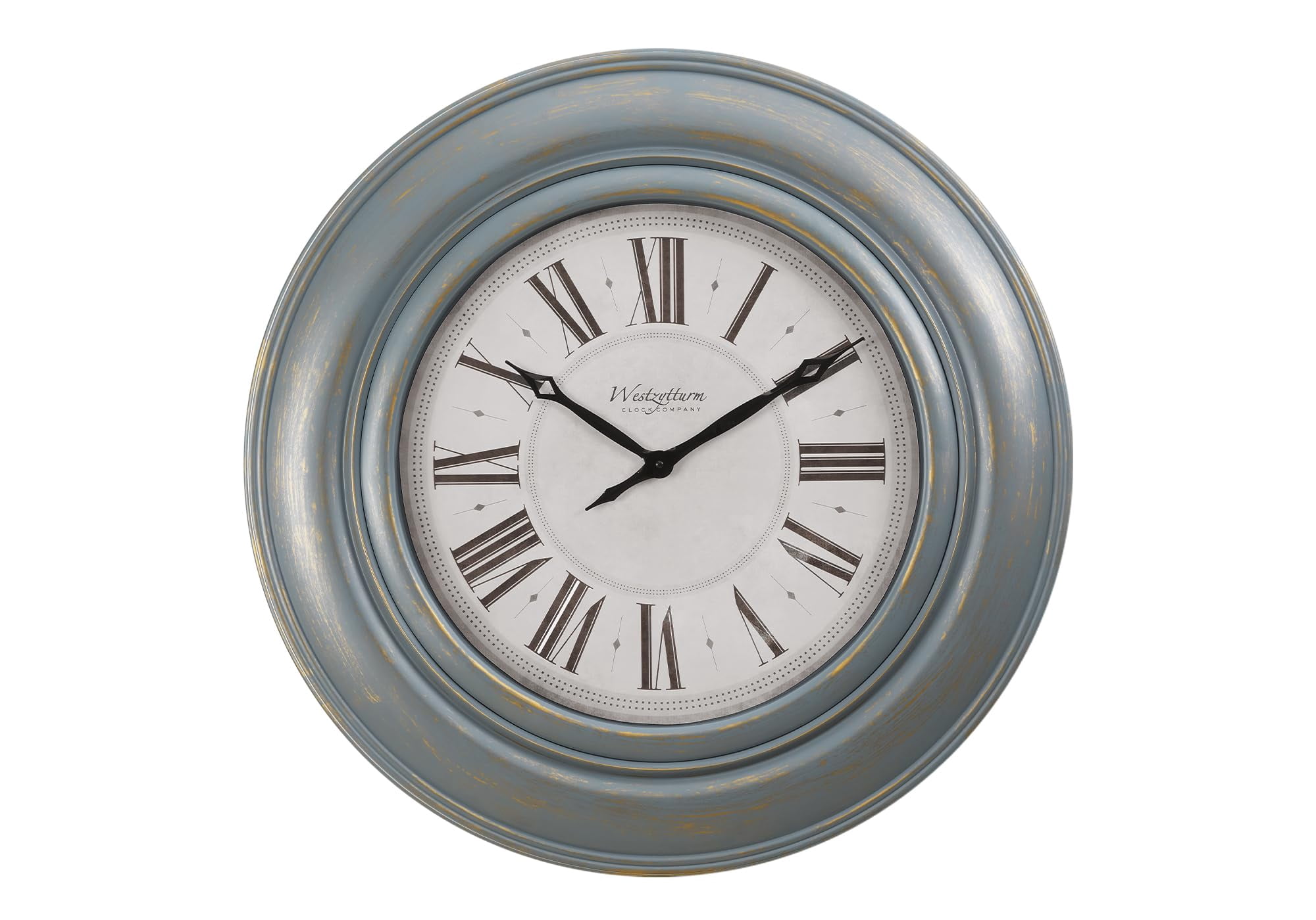 Clocks - 30" Round - Large Oversized - Wall Clock - Antique Blue ...
