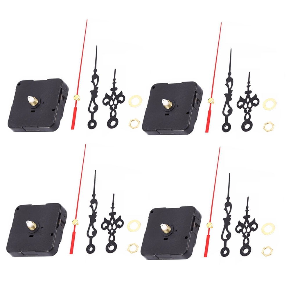 Modern Clock Movement Mechanism in Black Plastic for Decor with Retro ...