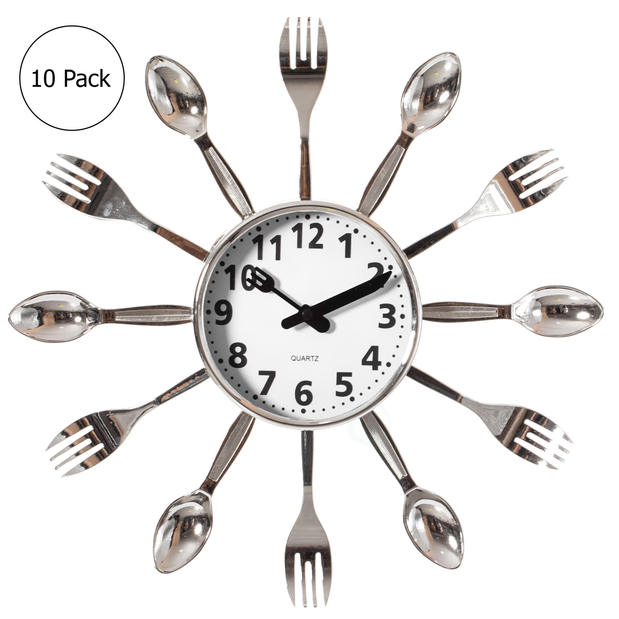 Clockswise Bulk Set of 10PC 14" Oversized Decorative 3D Cutlery Utensil ...