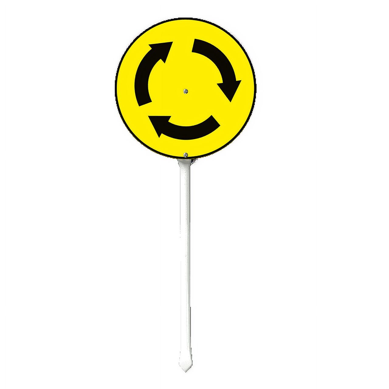 Clockwise Roundabout Graphic Sign Yard Stake Outdoor,Aluminum,Metal ...