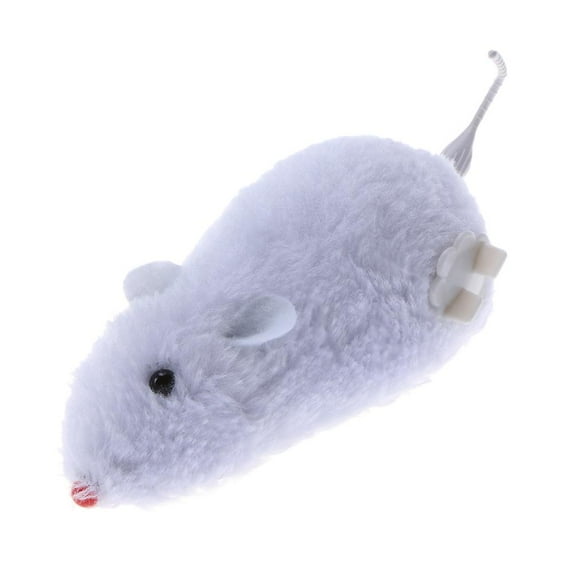 Clockwork Mouse Toy Cat Plush Rat Mechanical Motion Interactive Toy ...