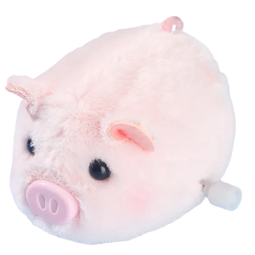 WHAMVOX Adorable Plush Pig Doll Wind Up Toy Decorative Animal Toy for ...
