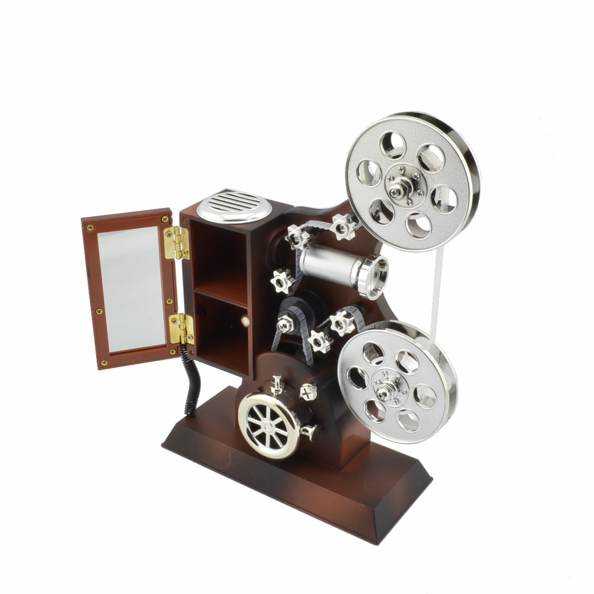 Clockwork Spring Retro Music Box Film Projector Style Music Box Pull ...