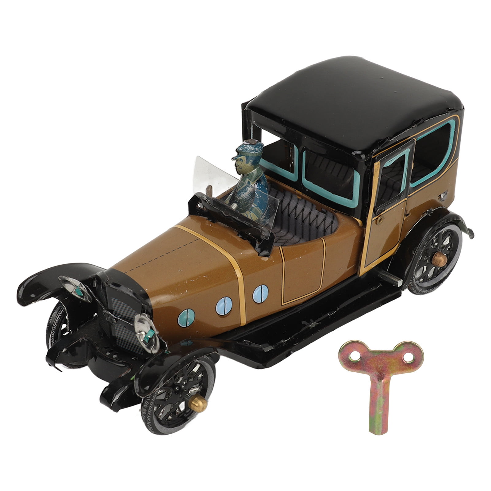 Clockwork Vintage Car Toy Tinplate Handcrafted Retro Wind Up Car Toy ...