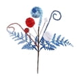 Clode July 4th Patriotic Red White Blue Curly Independence Day Flower ...