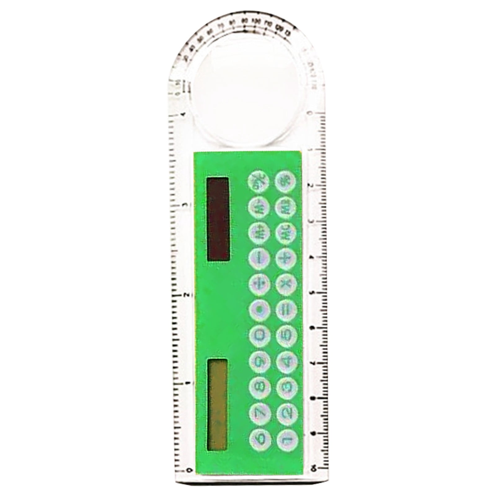 Clode Transparent Ruler Calculator with Magnifier Student School ...