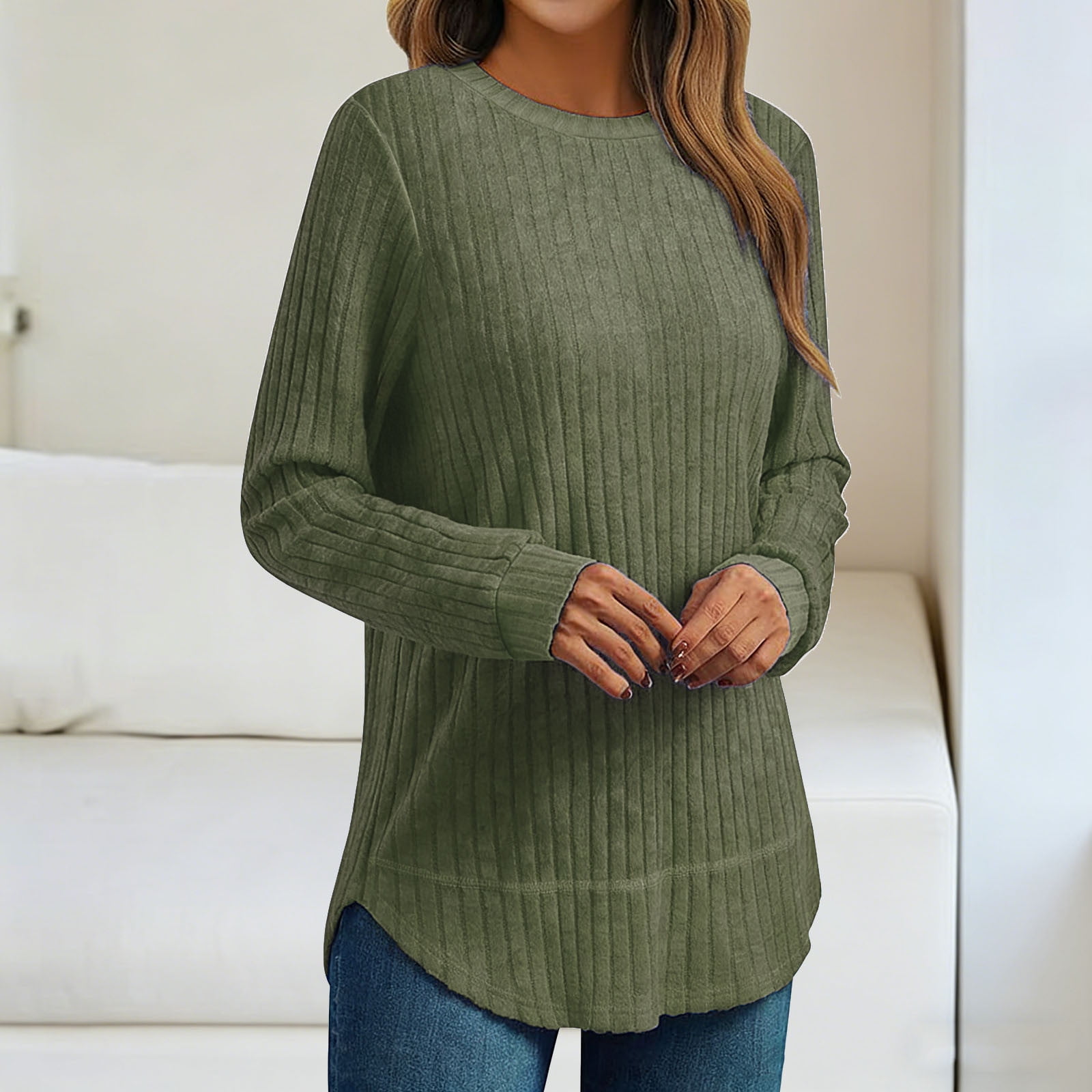 ClodeEU Long Sleeve Shirts for Women,Lightweight Top Sweaters ,Dressy ...