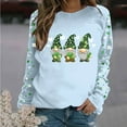 ClodeEU Saint Patrick's Day Clover Pattern Sweatshirt For Women,Round ...