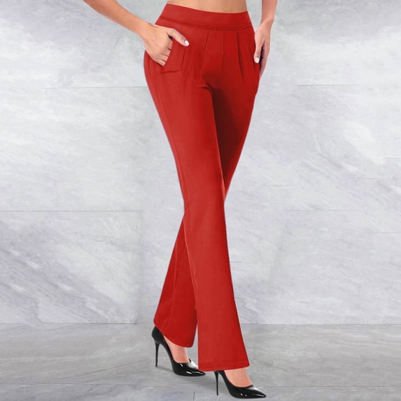 ClodeEU Women's High Waist Bootcut Yoga Pants ,Basic Tummy Control ...