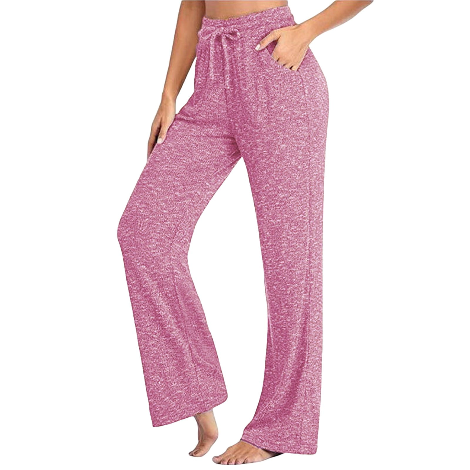 ClodeEU Women's Lightweight Wide Leg Sweatpants with Drawstring,Casual ...