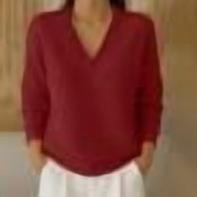 ClodeEU Women's Waffle-Knit V Neck Long Sleeve Pullover ,Loose Fit ...