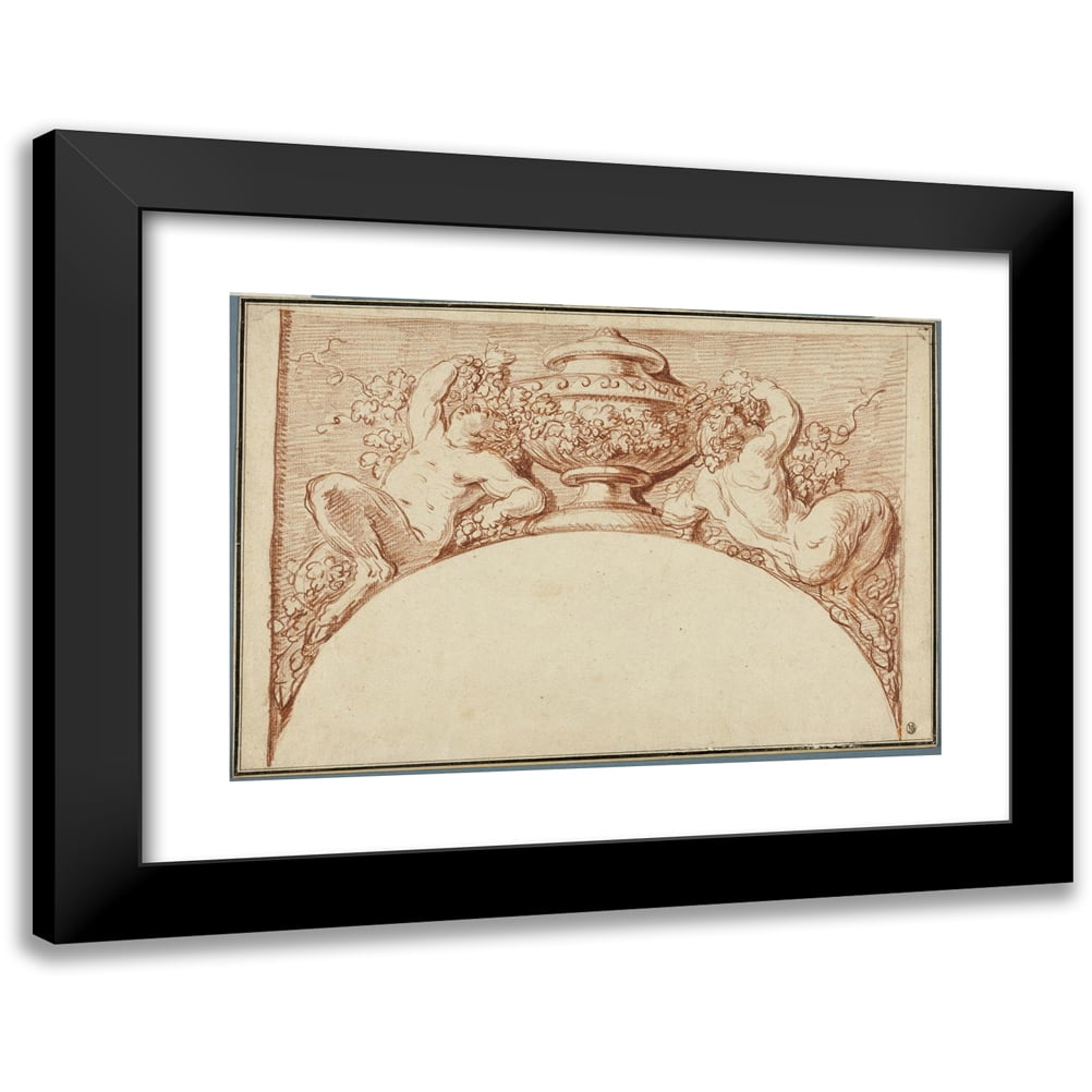 Clodion 24x18 Black Modern Framed Museum Art Print Titled - Design for ...