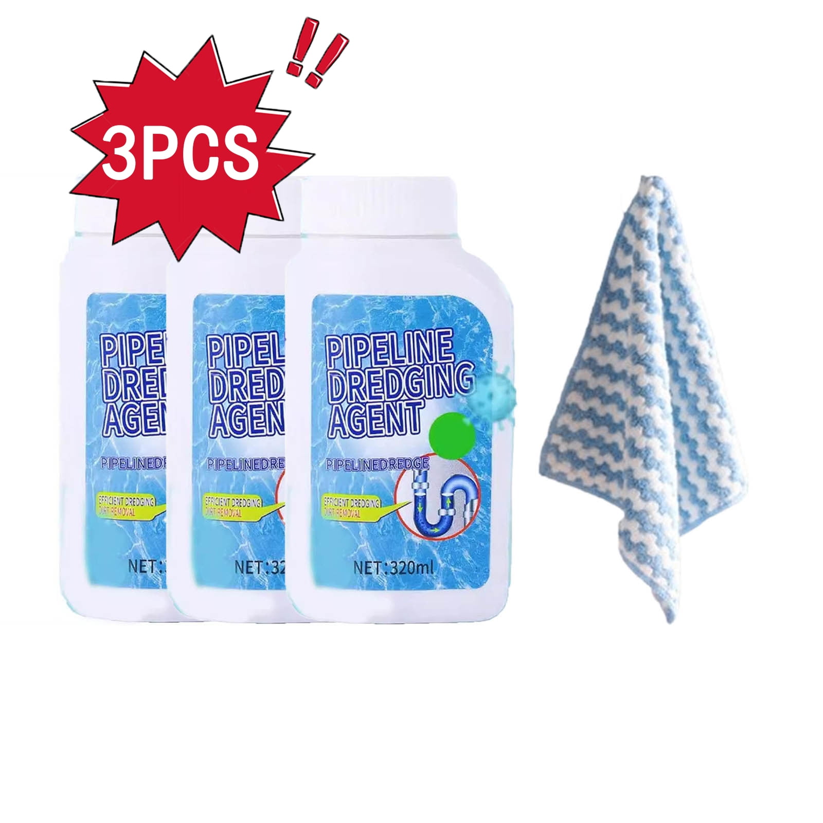 Clog Remover, Toilet Cleaner, Dredging Agent, Powerful Cleaning Toilet ...