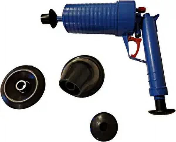 Clogged Drain Pump Action Air Powered Auger Gun (Air Blasts Sink Clogs ...