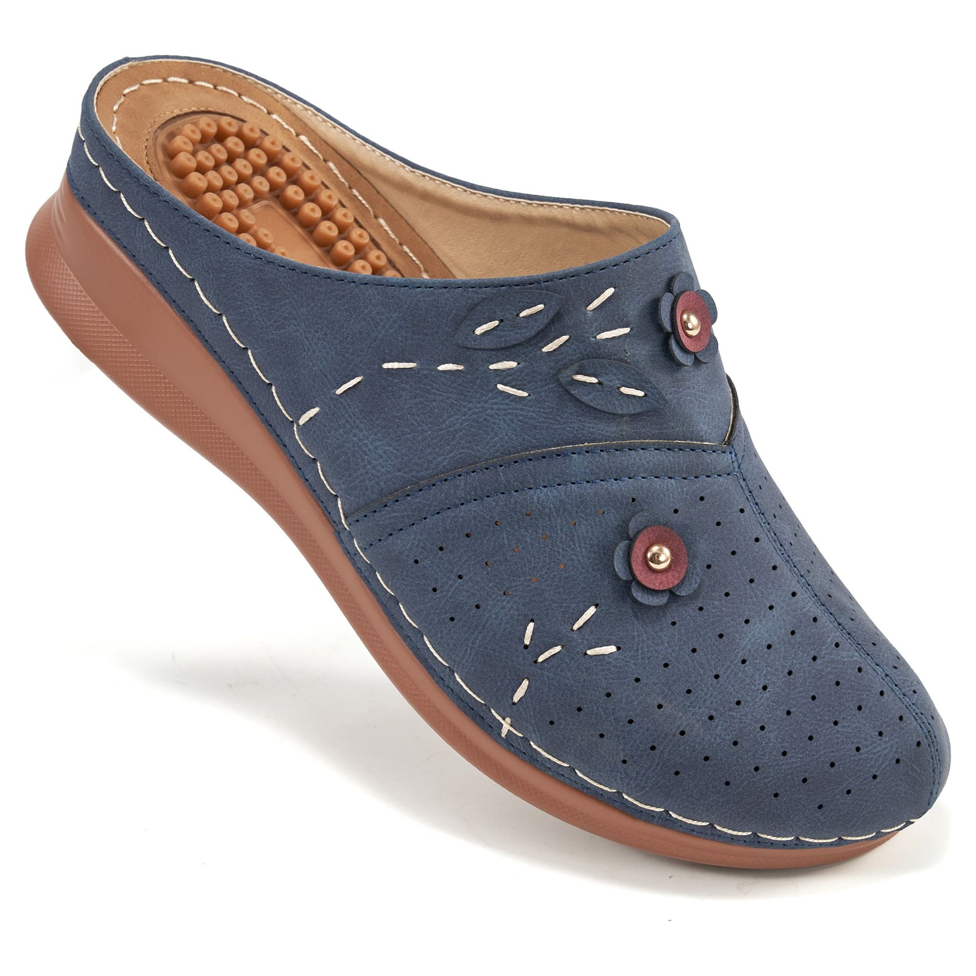 Summer Heeled Non-Slip Women's Clogs - Comfortable Arch Support Casual ...