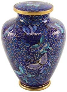 Cloisonne Butterfly Bronze Extra Small Memorial Urn for Ashes - Extra ...