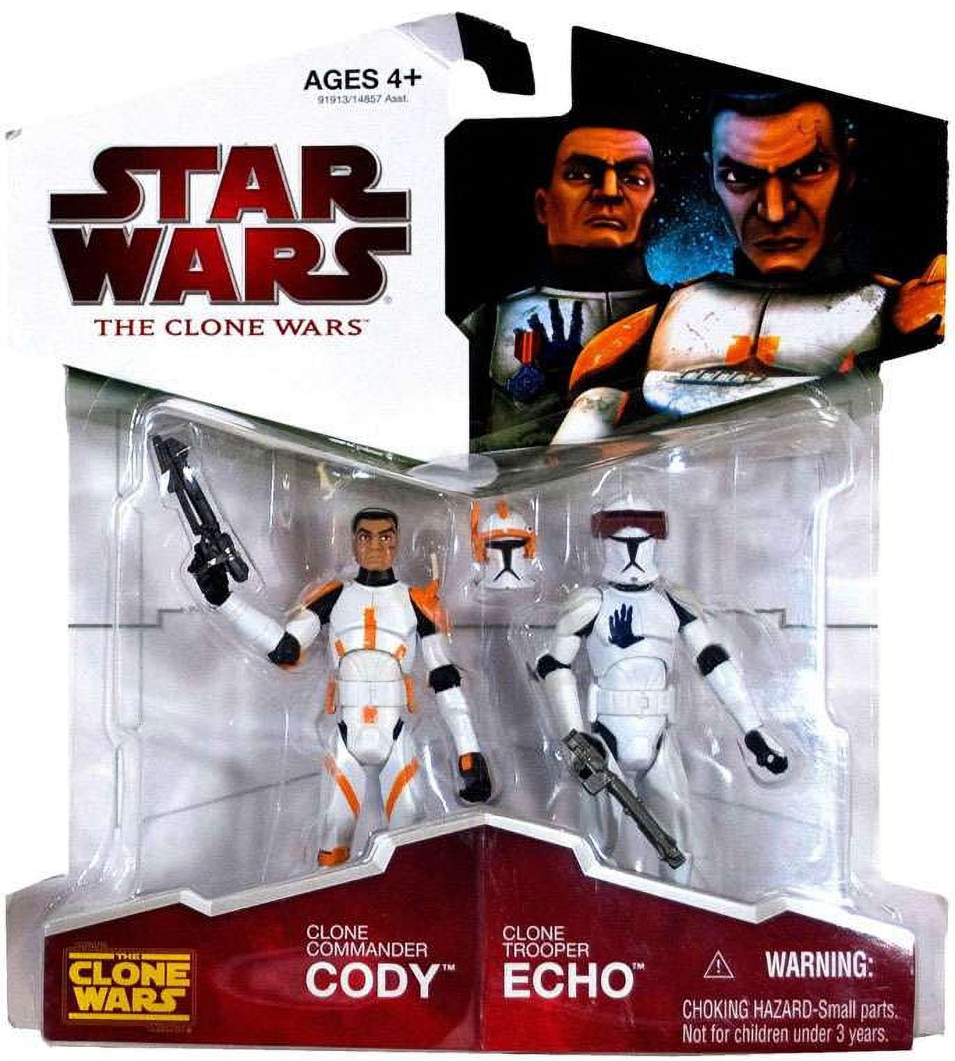 Clone Commander Cody & Clone Trooper Echo Action Figure 2-Pack ...