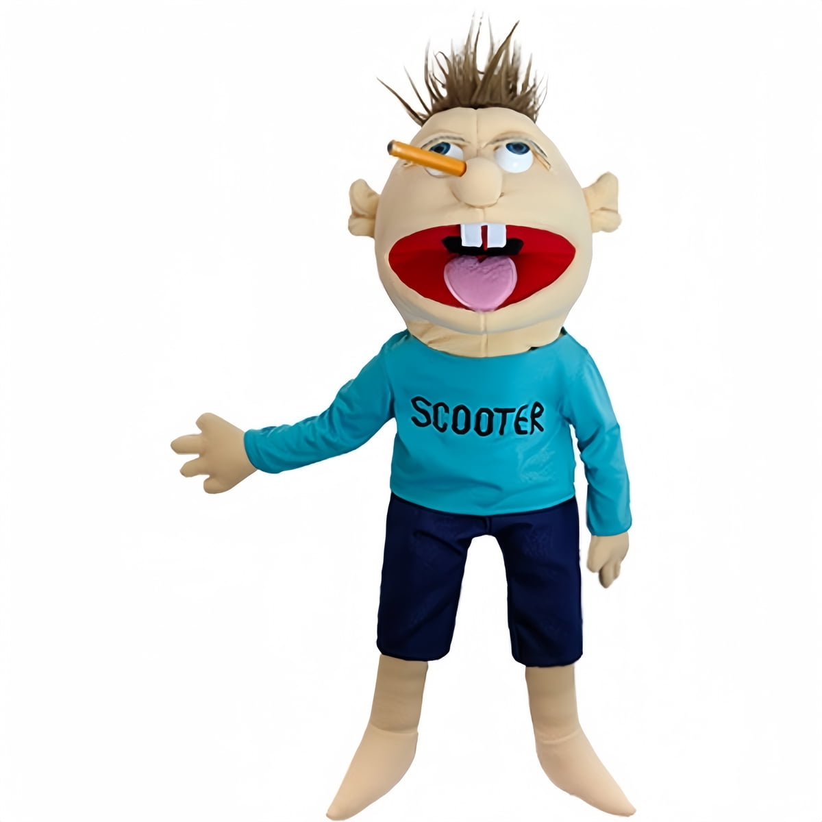 Clone Jeff Hand Puppet Plush Toy Funny Puppets with Working Mouth 60cm ...