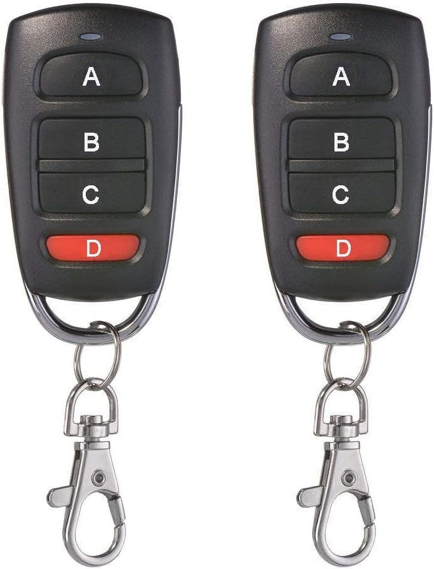 Cloning Key Fob for Garage Door, Universal 433 MHz Remote Control with ...